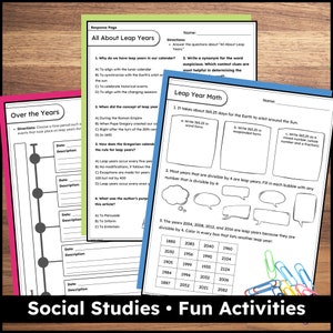 2024 Leap Year Activities for Students Leap Day Worksheets Fun Minibook ...