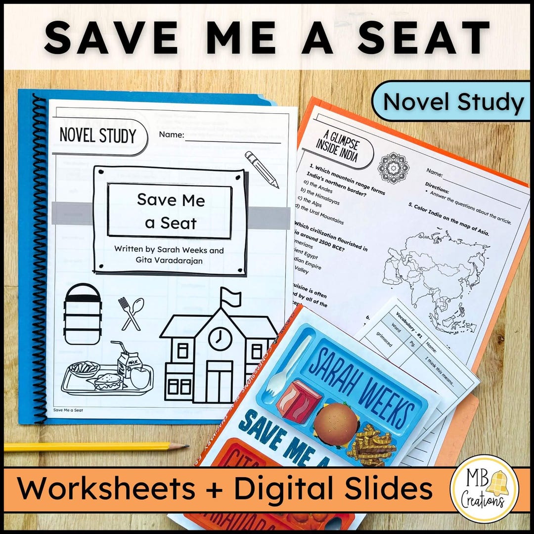 Save Me a Seat by Gita Varadarajan and Sarah Weeks Book Study ...