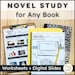 Generic Novel Study Any Book Club Packet, Discussion, End of Novel ...