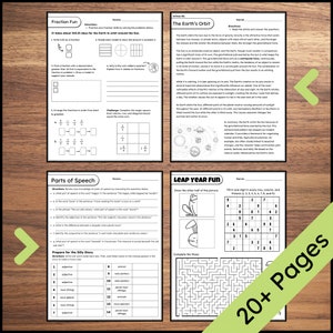 2024 Leap Year Activities for Students Leap Day Worksheets Fun Minibook ...