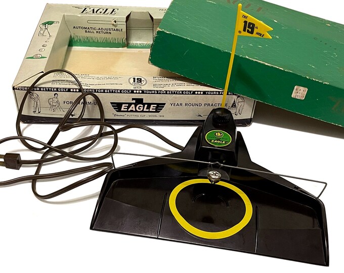 Electric Golf Putting Machine 'the Eagle' 19th Hole Brand - 1960s ...