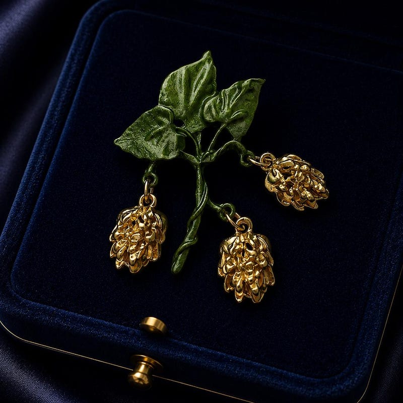 Vintage Ivy Leaf Pin - Etsy