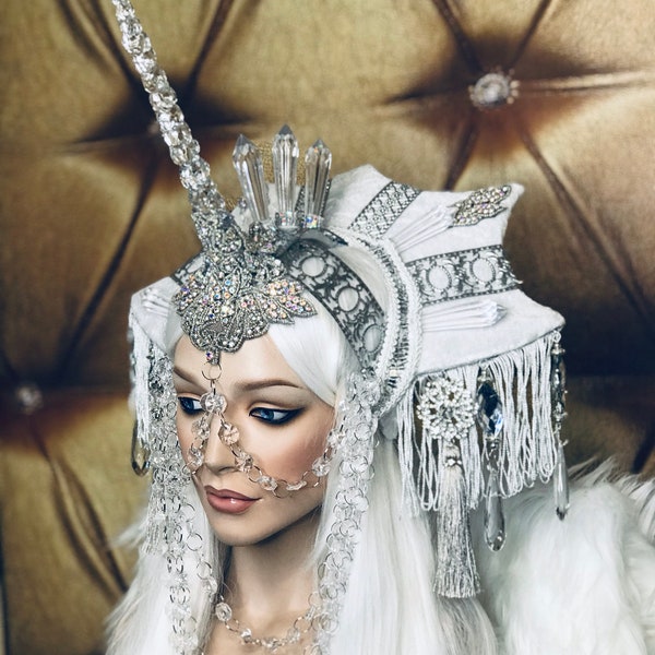 Rhinestone Headdress - Etsy
