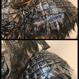 Apocalyptic Skull Filigree Scale Hooded Shoulder Armor - Etsy