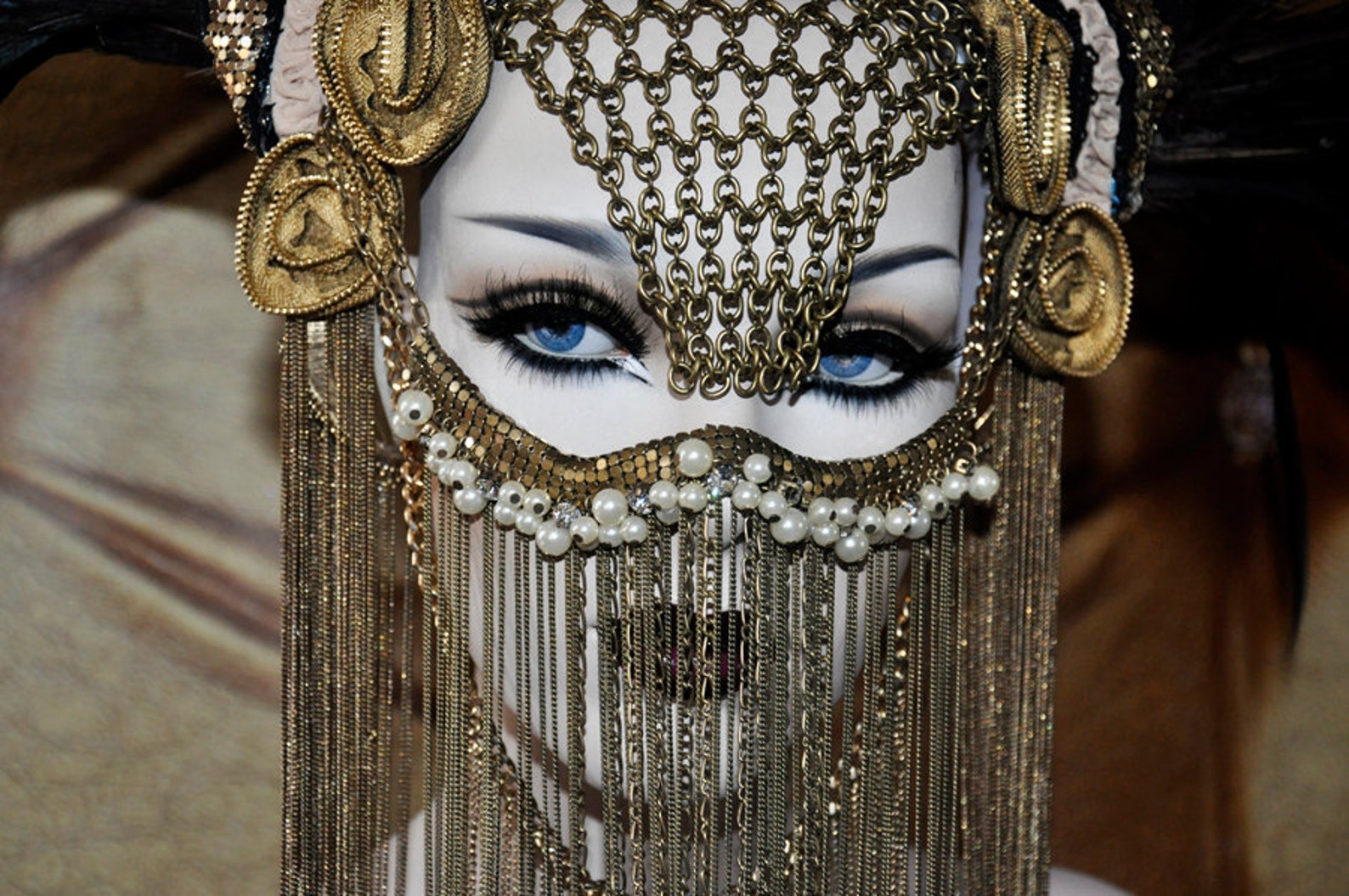 MADE TO ORDER Chain Face Sci-fi Fantasy Burning Man Zipper - Etsy