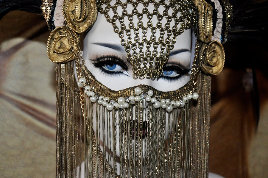 MADE TO ORDER Chain Face Sci-fi Fantasy Burning Man Zipper - Etsy