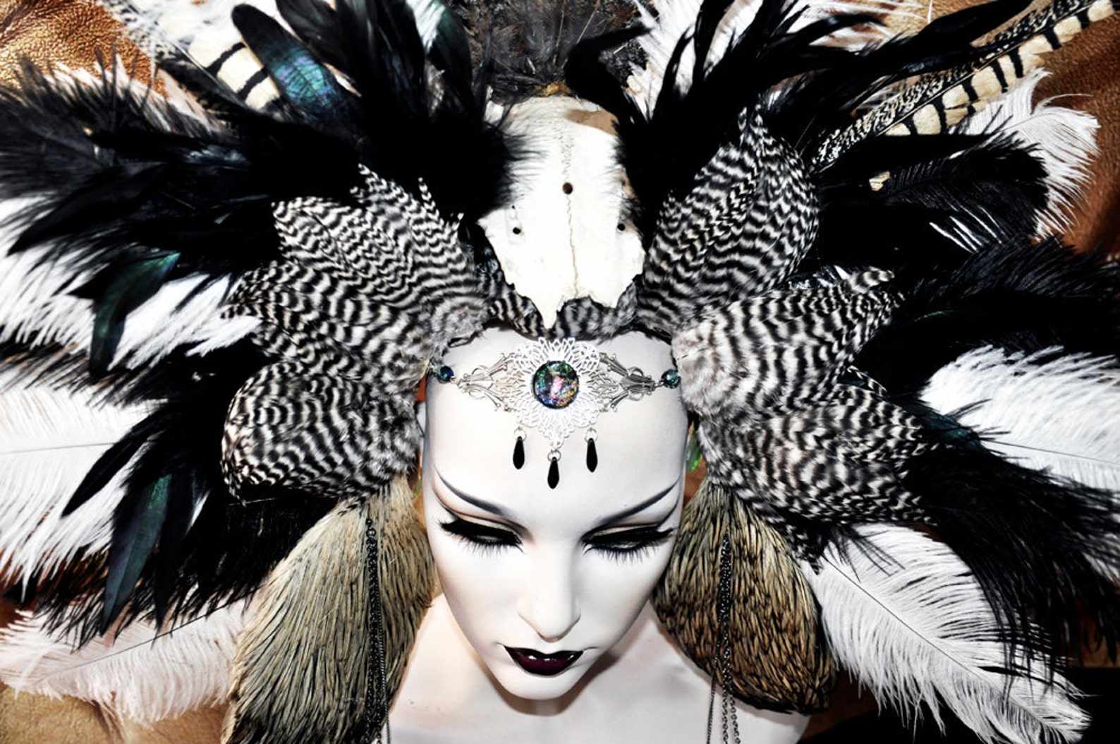 MADE TO ORDER Sci- Fi Cyber Futuristic Gaga Gothic Tribal Gypsy Black ...