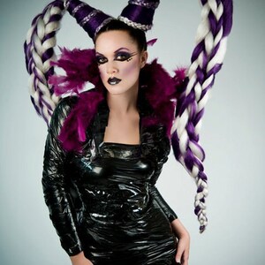 MADE TO ORDER Gothic Jester Headdress Headpiece Set Demon Clown Fantasy ...