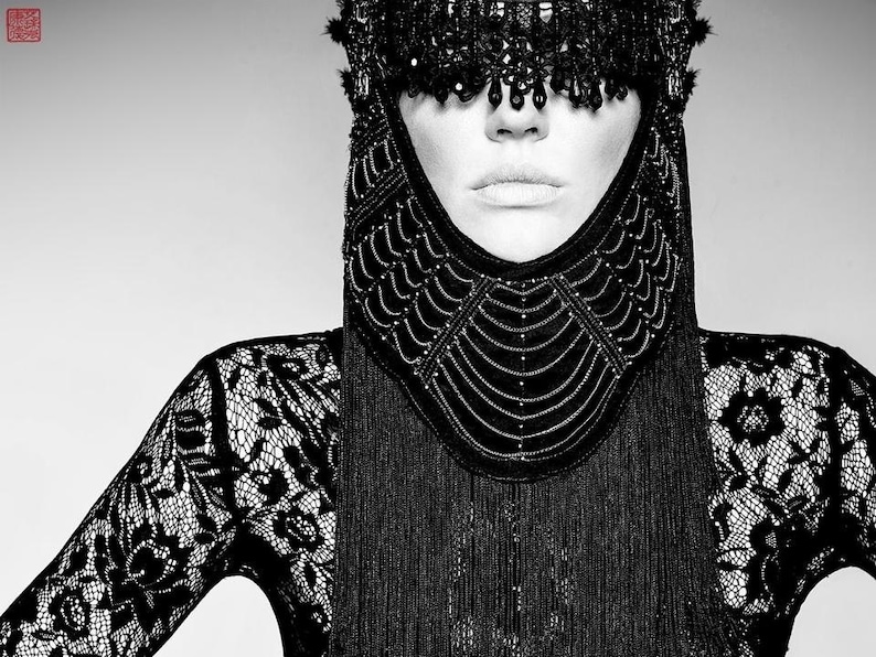 MADE TO ORDER Luscious Eye Mask Vampire Burning Man Black - Etsy