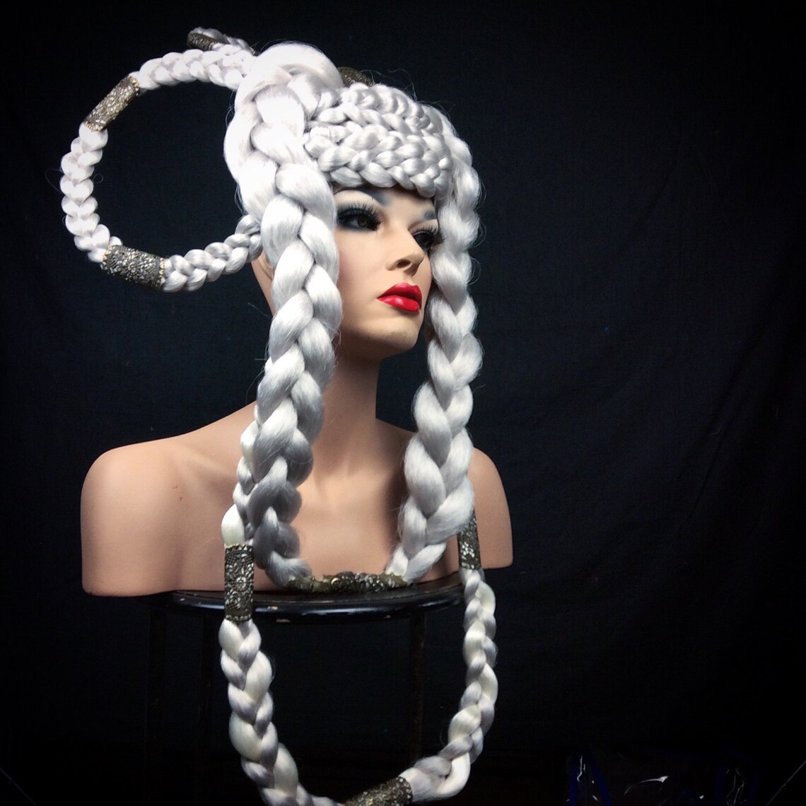 MADE TO ORDER Braided Art Wig Unique Fantasy Avant Garde - Etsy