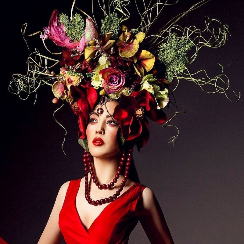 Flower Headdress - Etsy