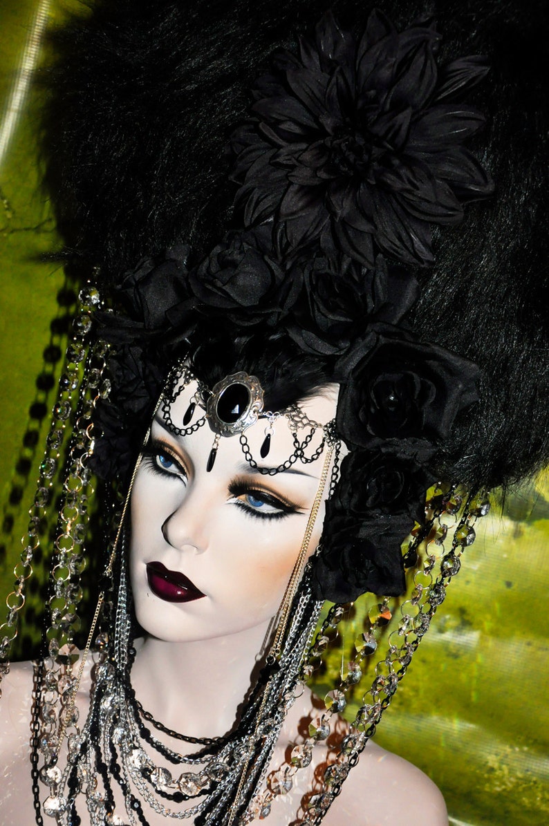 MADE TO ORDER Vampire Burning Man Black Geisha Fantasy Gaga - Etsy