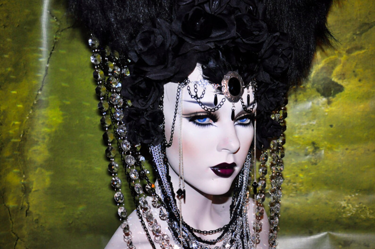 MADE TO ORDER Vampire Burning Man Black Geisha Fantasy Gaga - Etsy