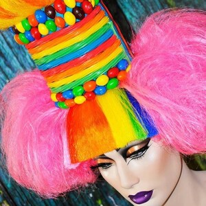 MADE TO ORDER Willy Wonkas Mistress Candy Inspired Headdress Halloween ...