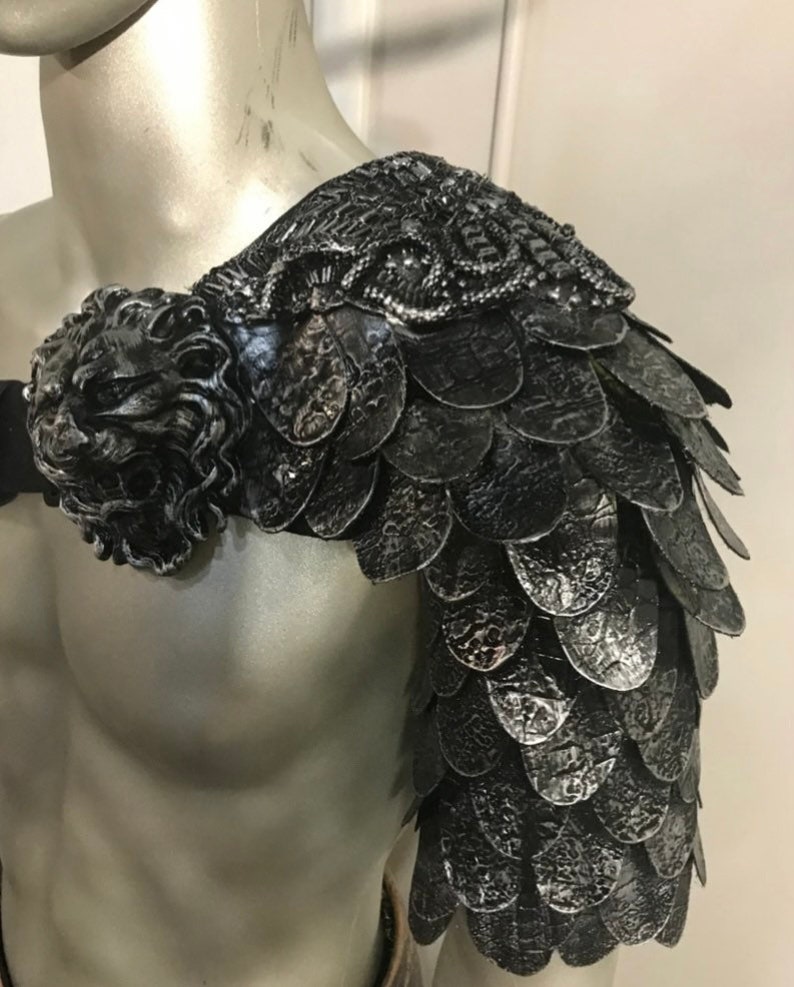 MADE TO ORDER Kingdom of the Lion Scale Shoulder Armor - Etsy