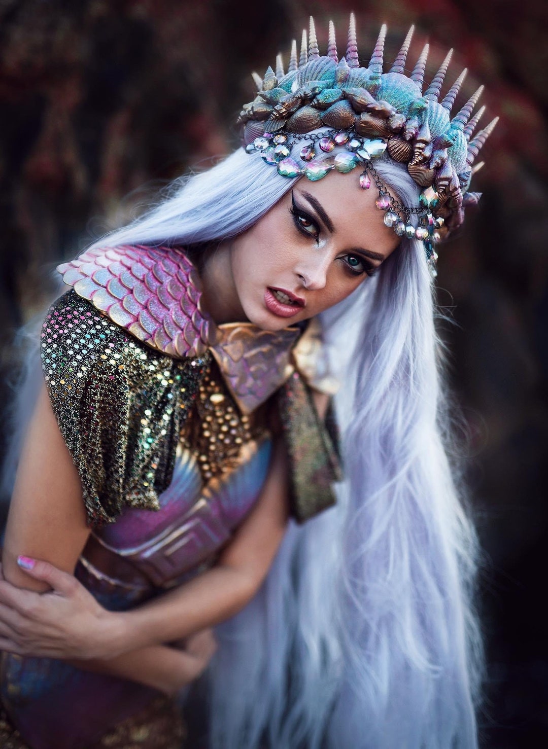 MADE TO ORDER Mermaid Siren Crown - Etsy