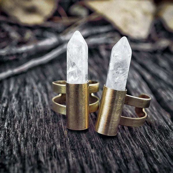 Raw Crystal Ring - Etsy