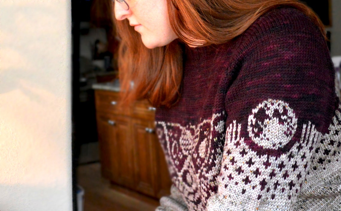 Moon Moth Sweater Knitting Pattern - Etsy