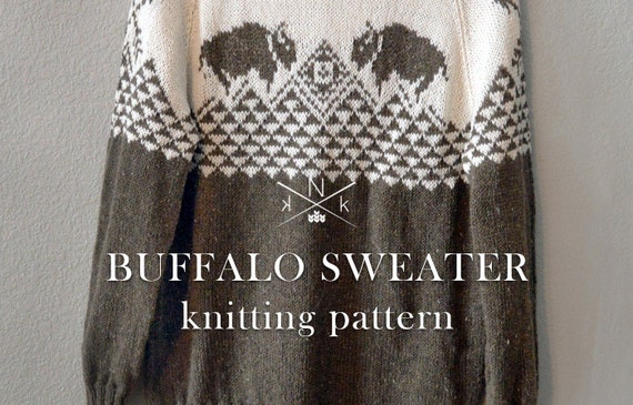 Buffalo Sweater Knitting Pattern - Etsy