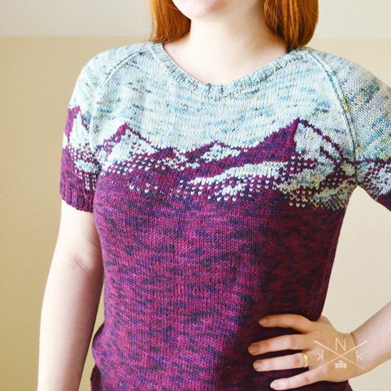 Mountain Range Sweater Knitting Pattern - Etsy UK