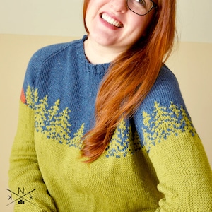 Forest Sweater Knitting Pattern - Etsy