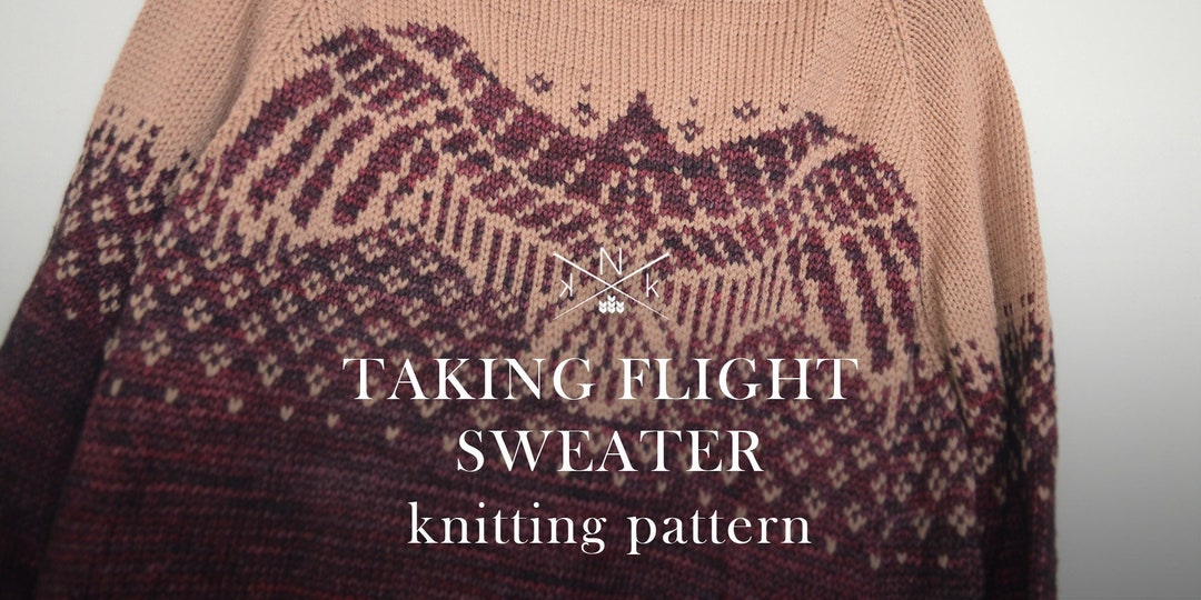 Taking Flight Bird Sweater Knitting Pattern - Etsy