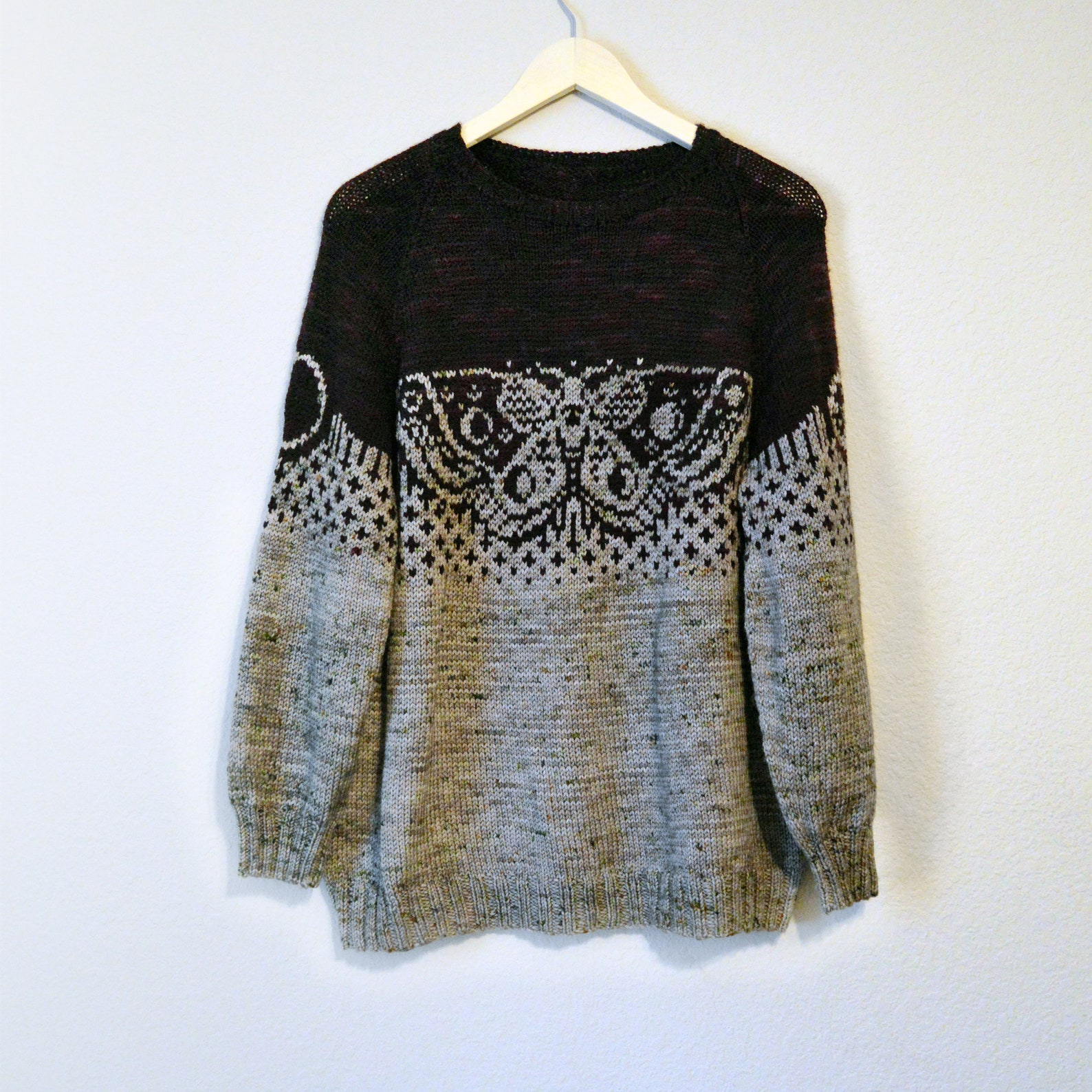 Moon Moth Sweater Knitting Pattern - Etsy