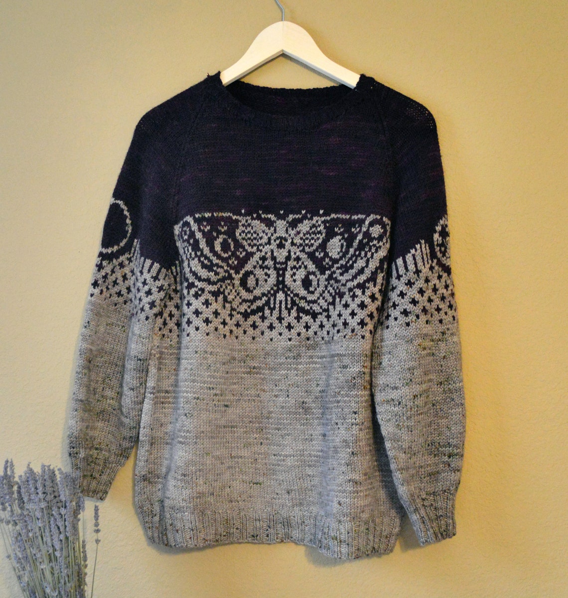 Moon Moth Sweater Knitting Pattern - Etsy