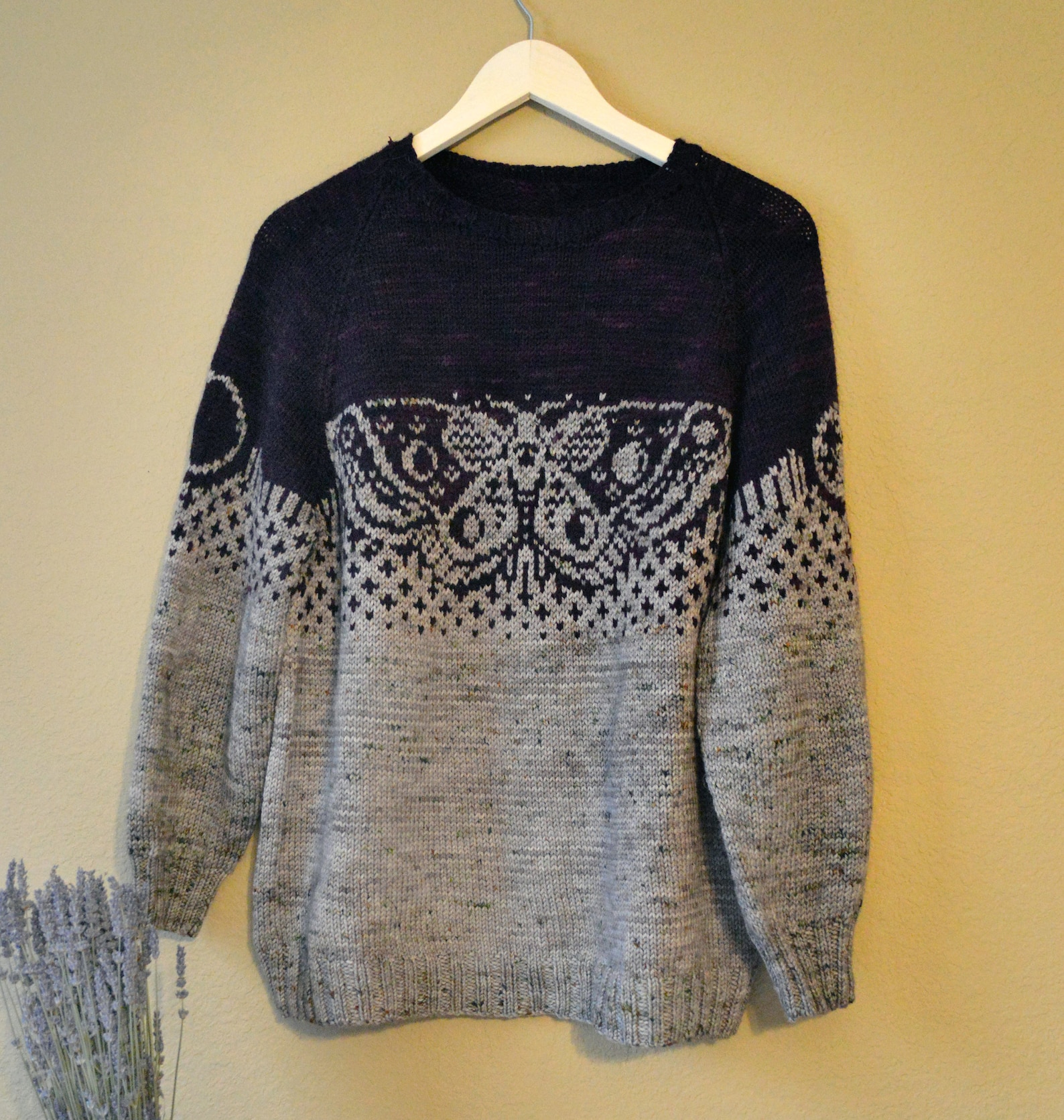 Moon Moth Sweater Knitting Pattern - Etsy