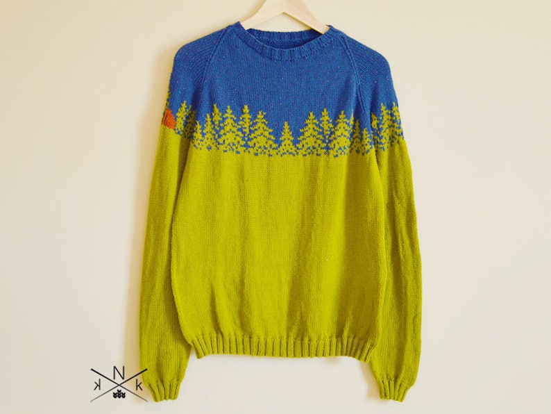Forest Sweater Knitting Pattern - Etsy