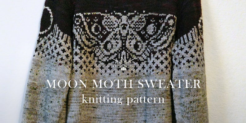Moon Moth Sweater Knitting Pattern - Etsy