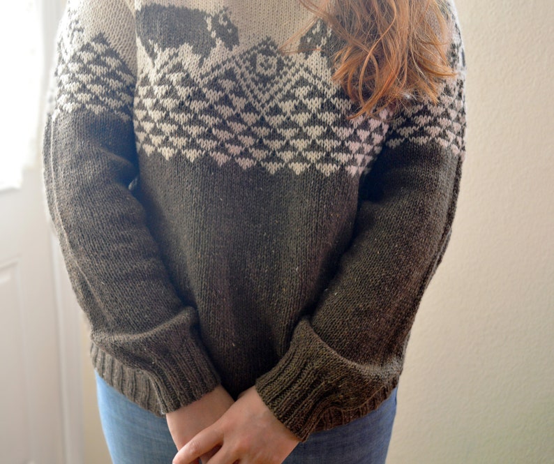 Buffalo Sweater Knitting Pattern - Etsy