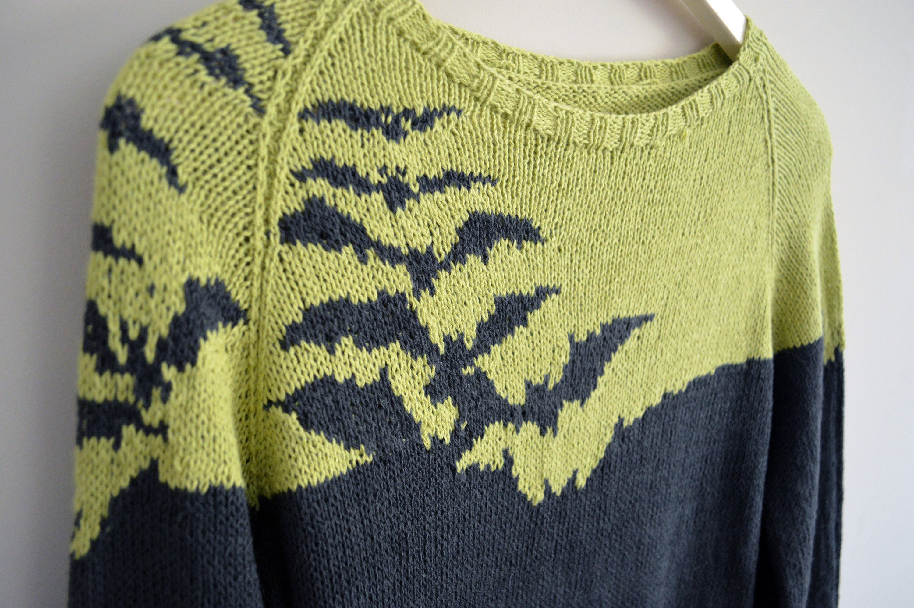 Bats Sweater Knitting Pattern - Etsy Canada