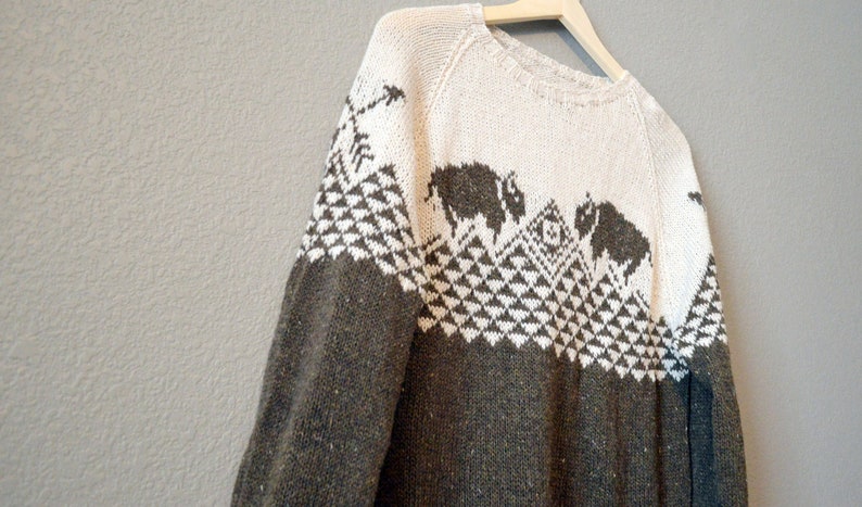 Buffalo Sweater Knitting Pattern - Etsy