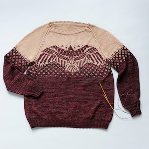Knitting Pattern - Taking Flight Bird Sweater - Etsy