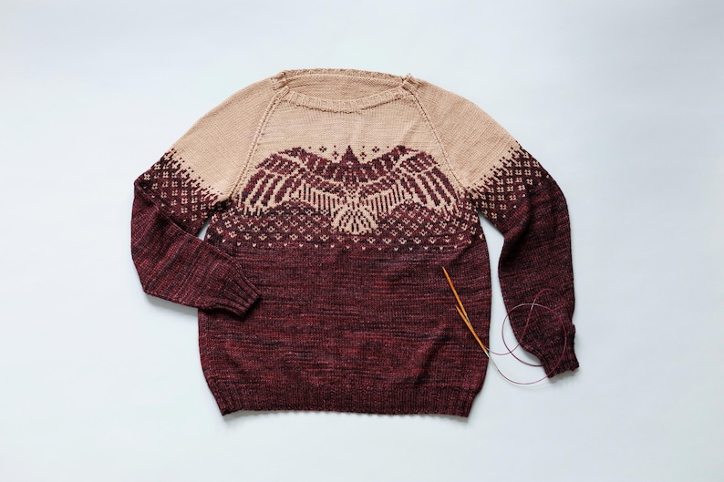 Knitting Pattern - Taking Flight Bird Sweater - Etsy