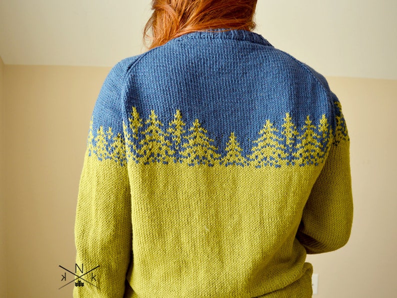 Forest Sweater Knitting Pattern - Etsy Canada