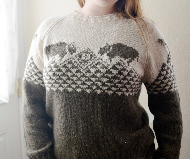 Buffalo Sweater Knitting Pattern - Etsy
