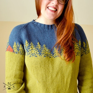 Forest Sweater Knitting Pattern - Etsy