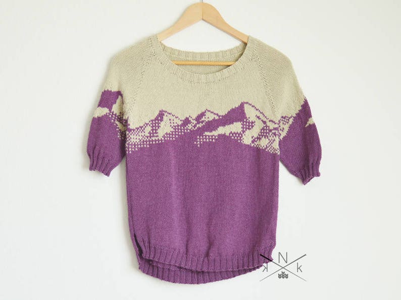 Mountain Range Sweater Knitting Pattern - Etsy UK