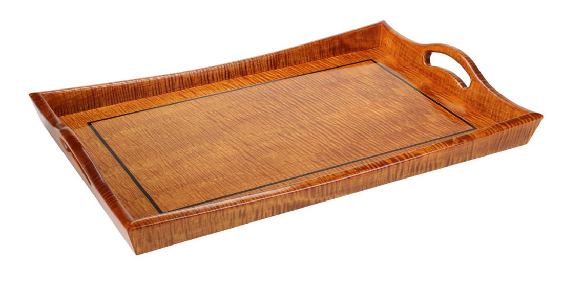 Large Tiger Maple Serving Tray - Etsy