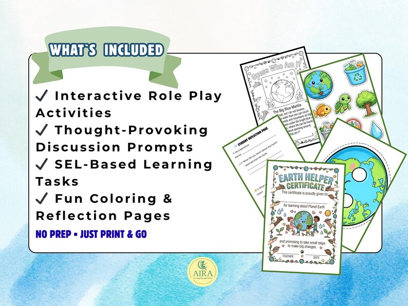 Earth Day Dramatic Play Activity, Empathy Role Play, SEL Masks & Props ...