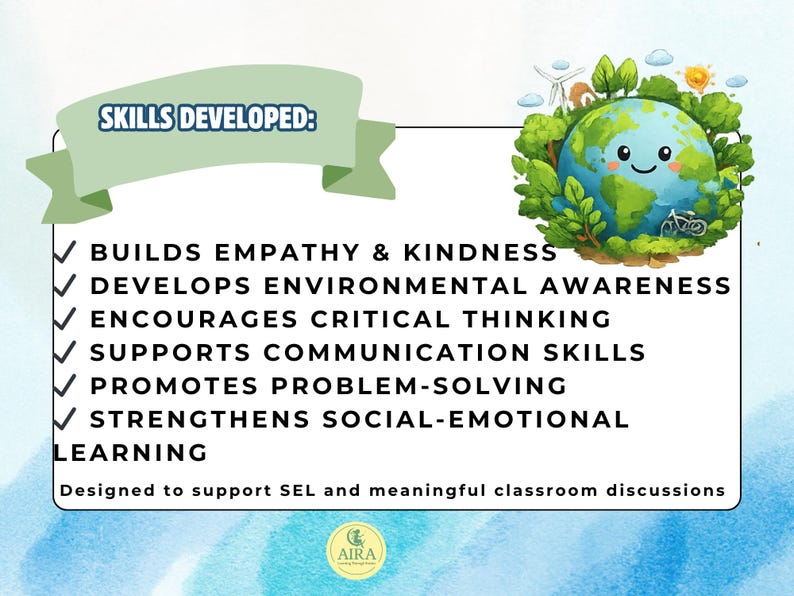 Earth Day Dramatic Play Activity, Empathy Role Play, SEL Masks & Props ...