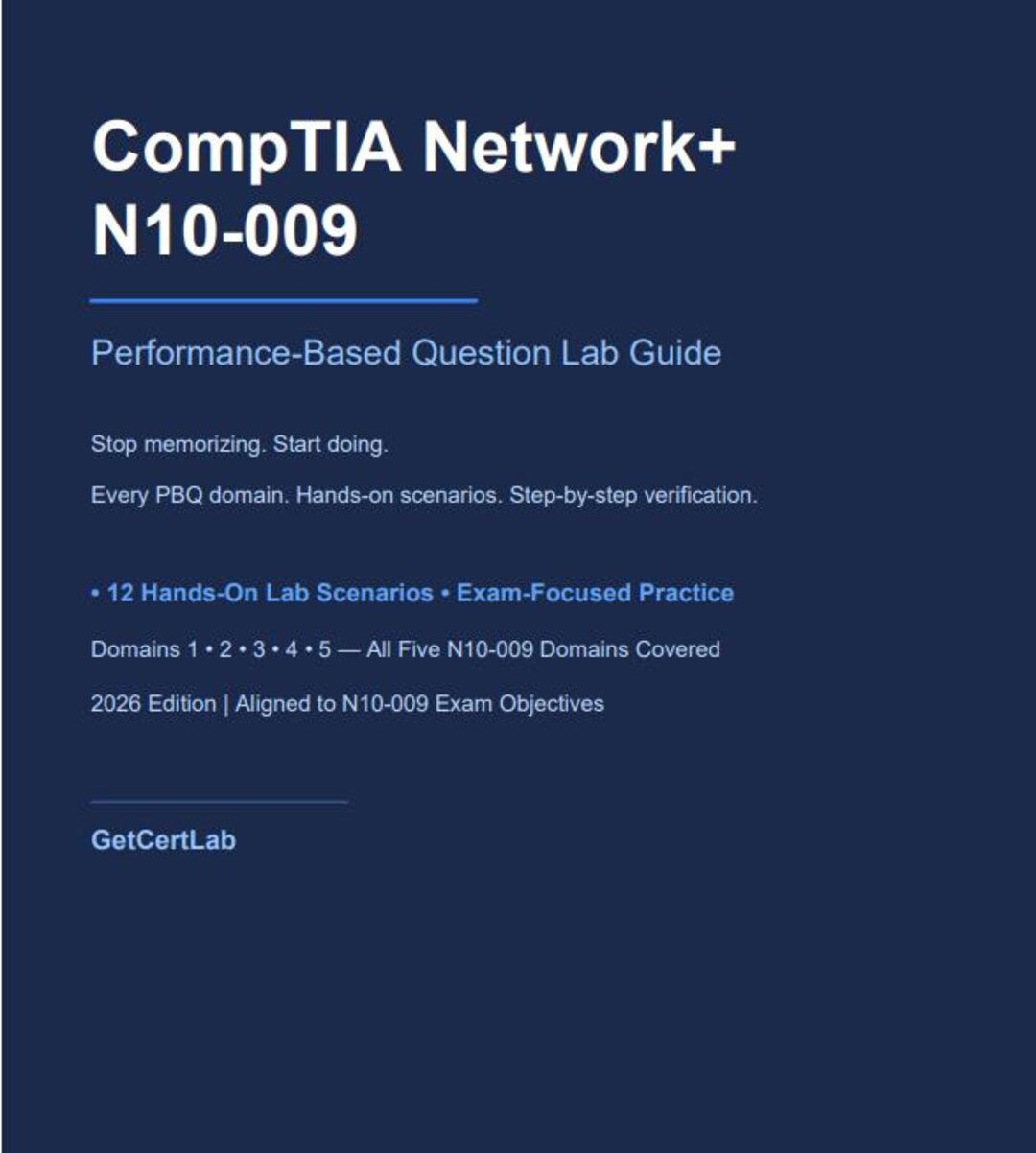 Comptia Network+ N10-009 PBQ Lab Guide | Performance-based Questions ...