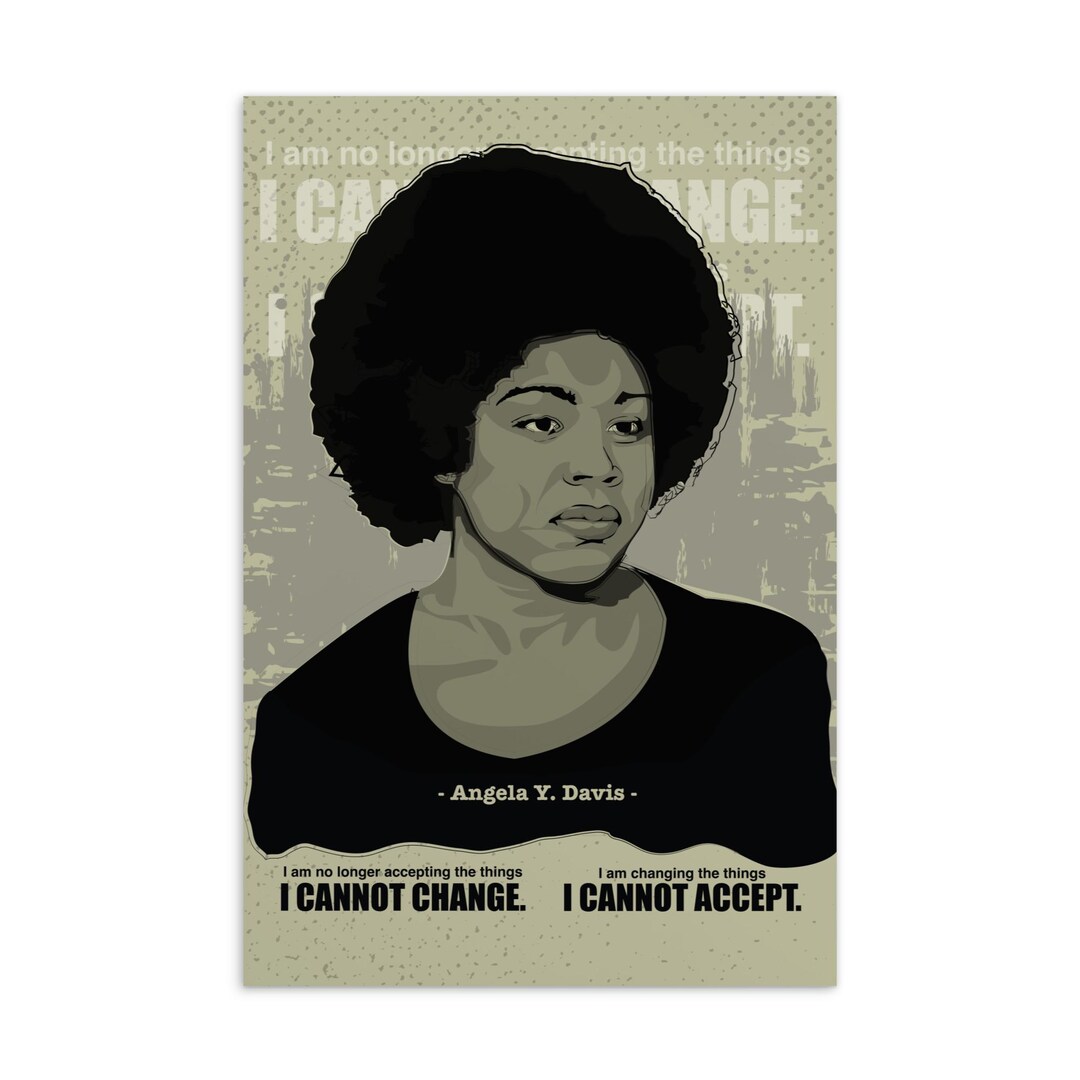 Angela Davis Faces in the Crowd © Civil Rights Heroes Postcard - Etsy