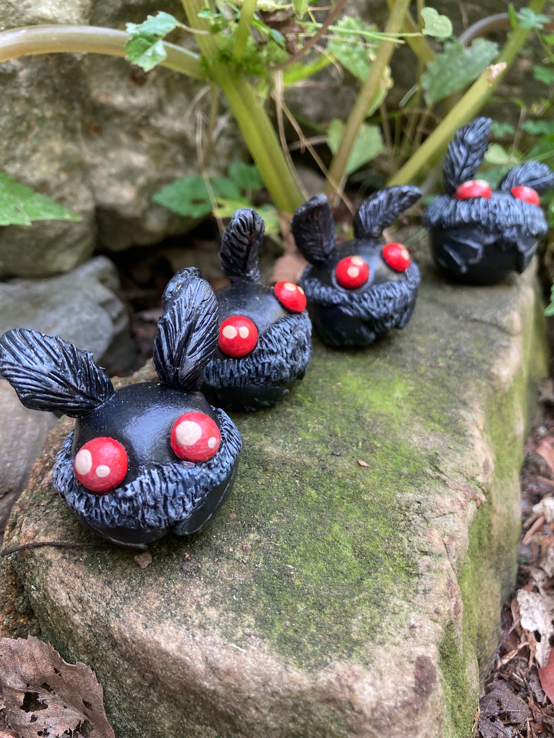 Mothman Mini, Clay Mothman Figure, Cryptid Collectible - Etsy