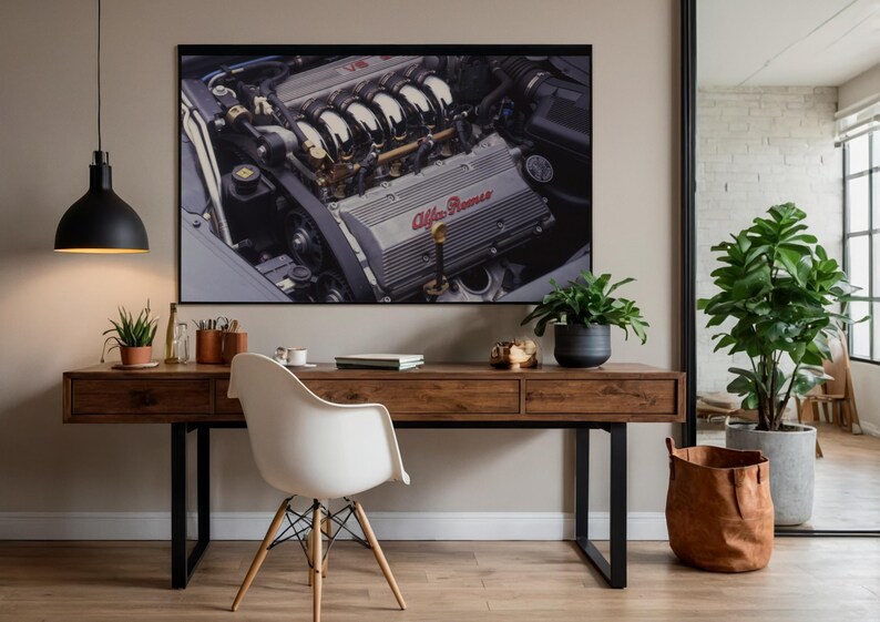 Alfa Romeo V6 Engine Poster – Italian Performance Car Art (24V) - Etsy