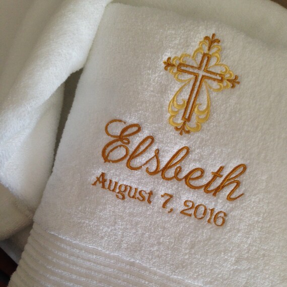 Baptism Towel Christening Towel Baptism Towels | Etsy