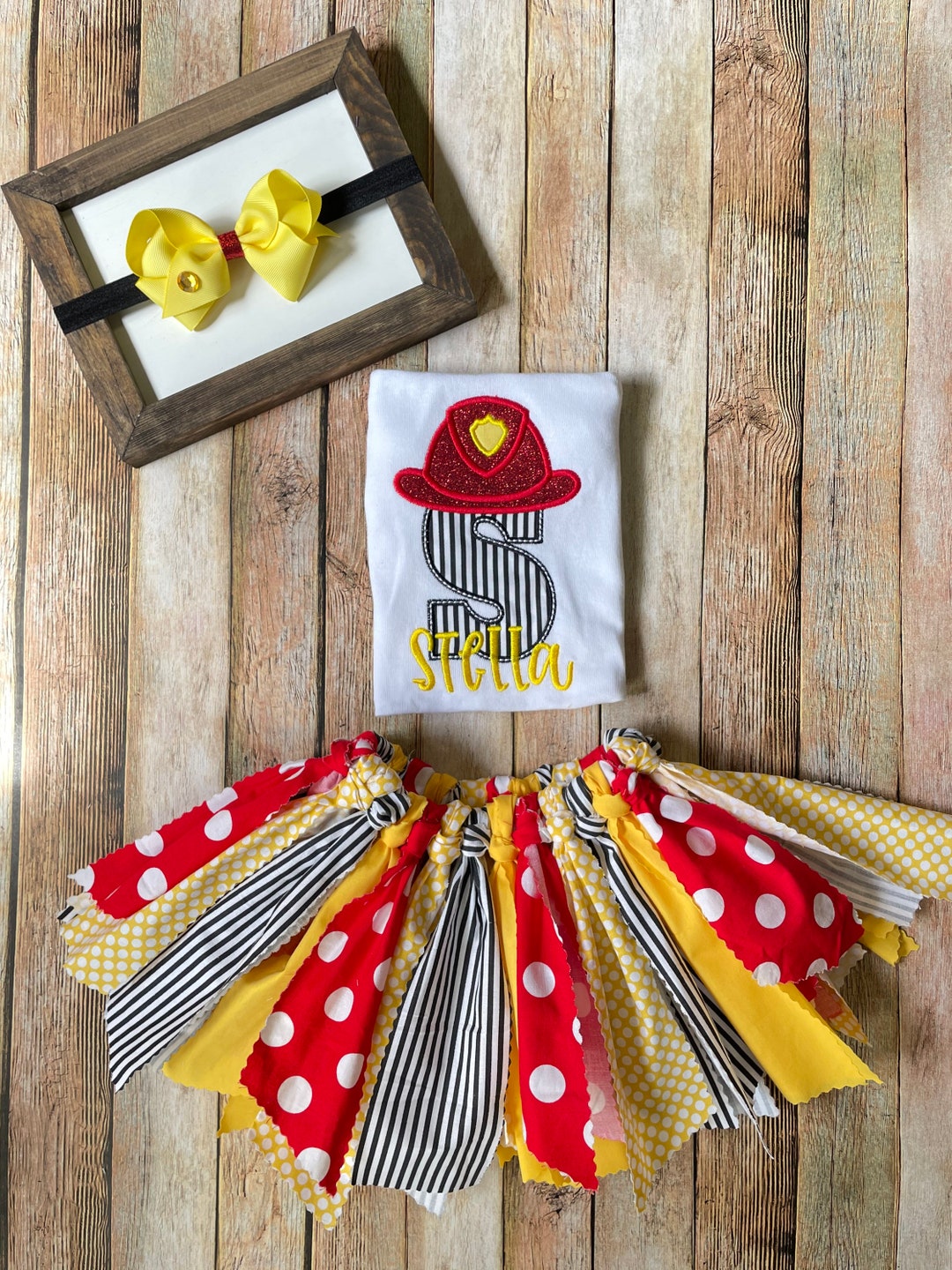 Fire Girl~ Firefighter ~ Birthday Outfit ~ Birthday Tutu ~ Fire Party ...