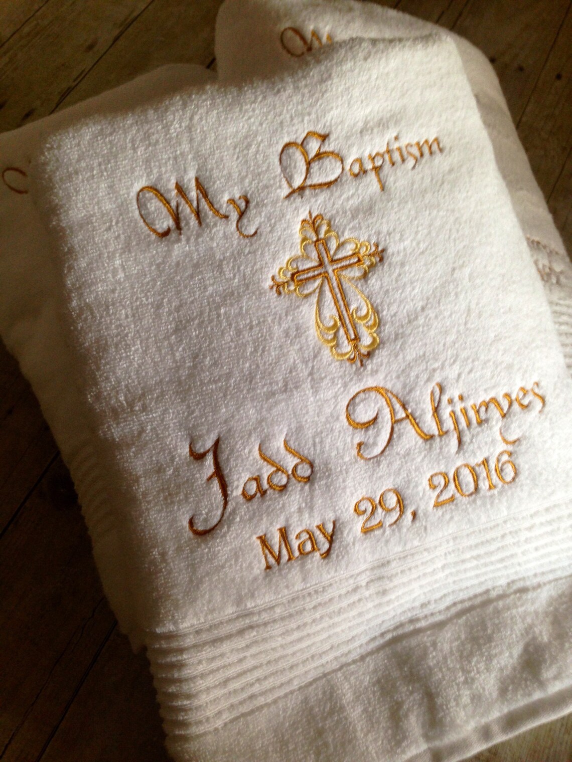 Baptism Towel Christening Towel Baptism Towels - Etsy